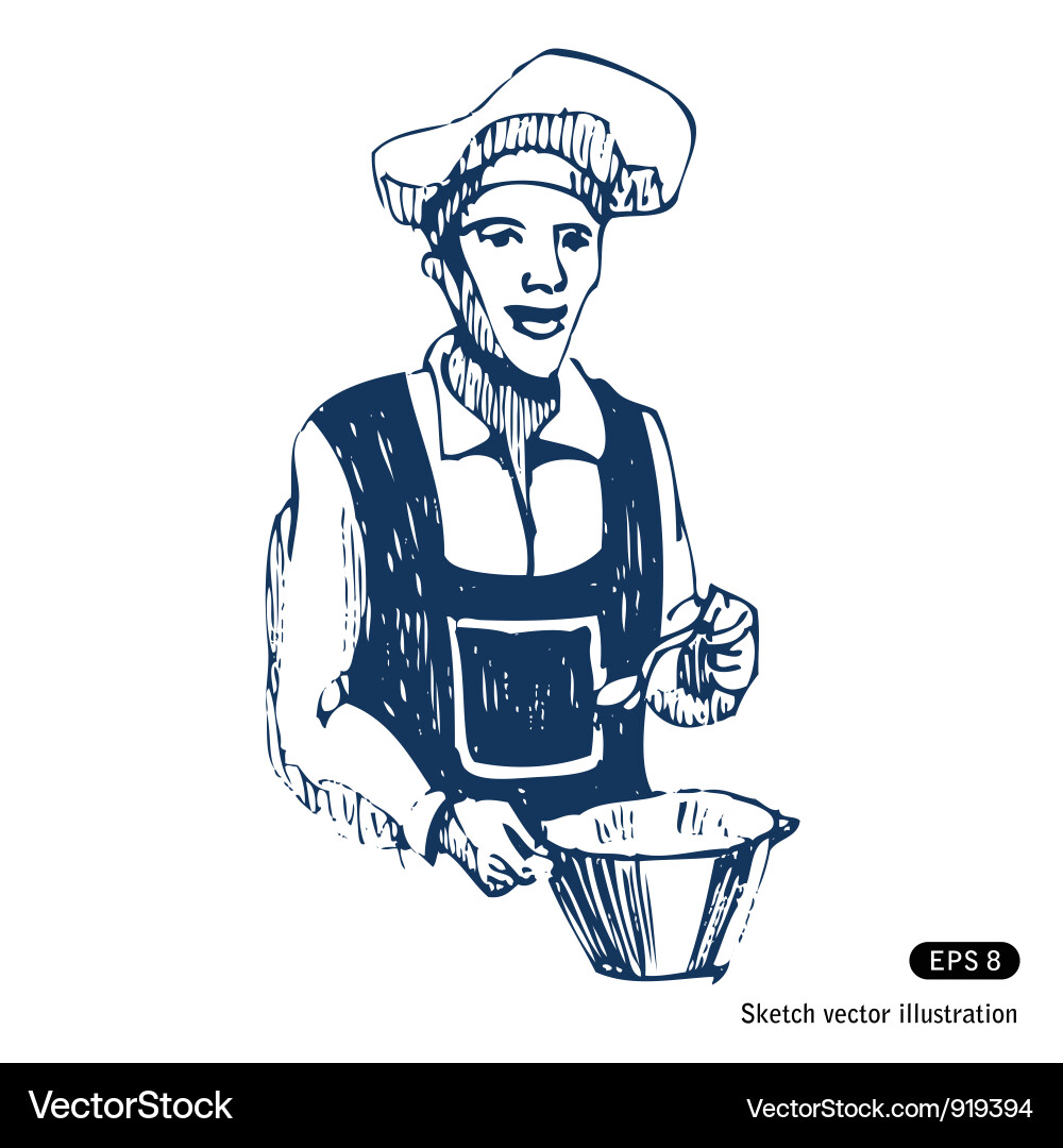 Cook Royalty Free Vector Image - VectorStock