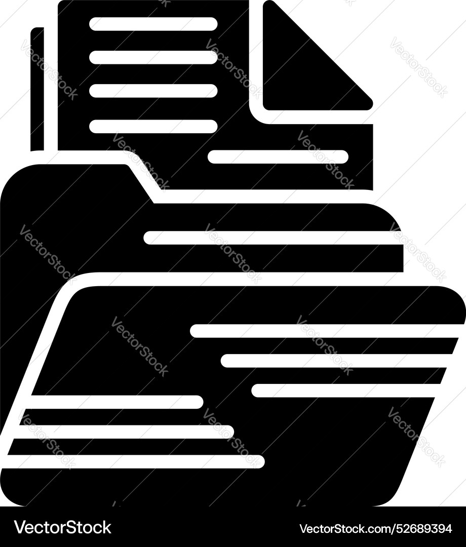 File and folder icon Royalty Free Vector Image