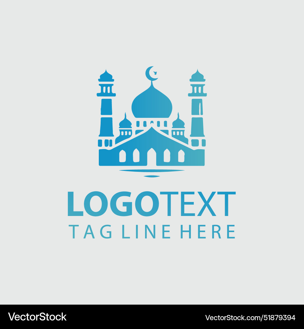 Mosque logo Royalty Free Vector Image - VectorStock