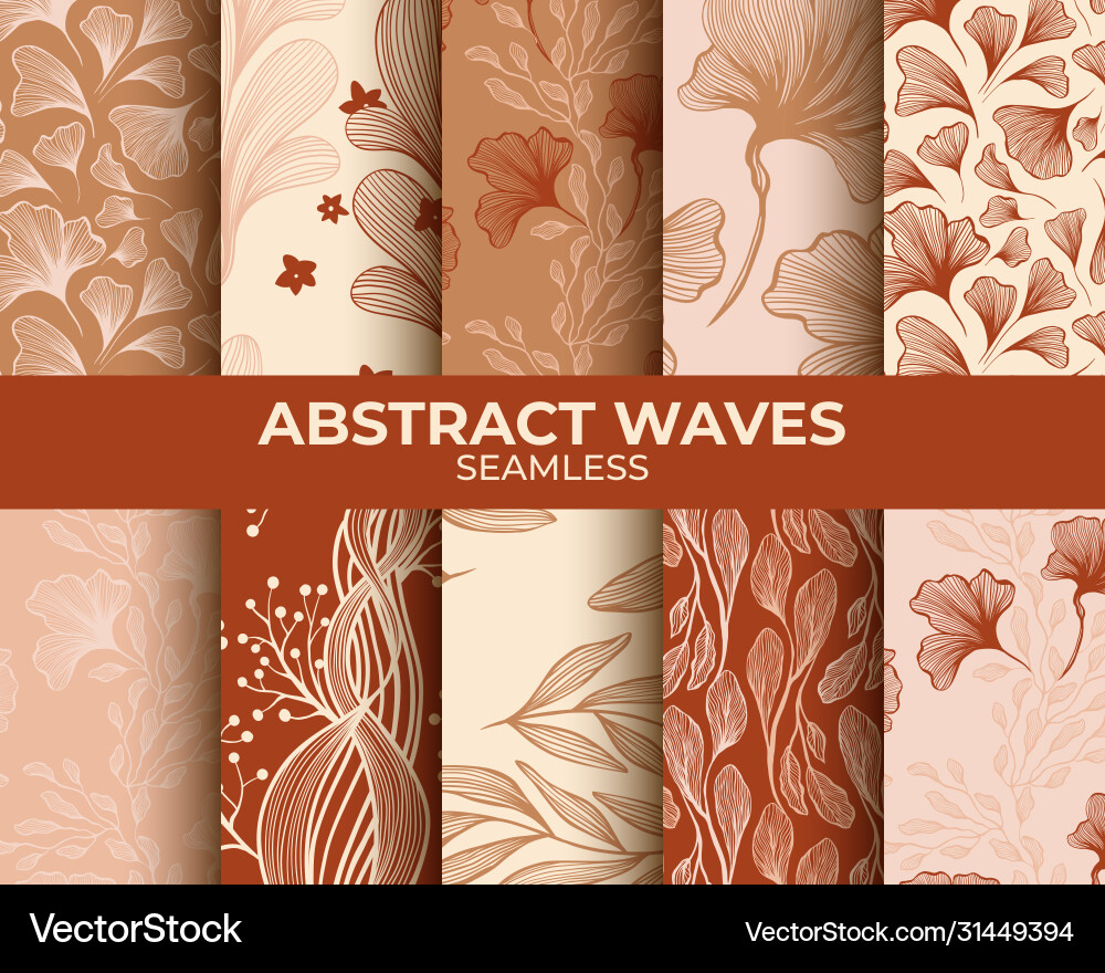 Botanical Seamless Patterns Vector Images (over 170,000)