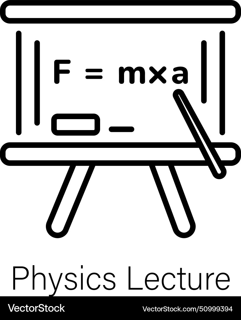 Physics lecture Royalty Free Vector Image - VectorStock