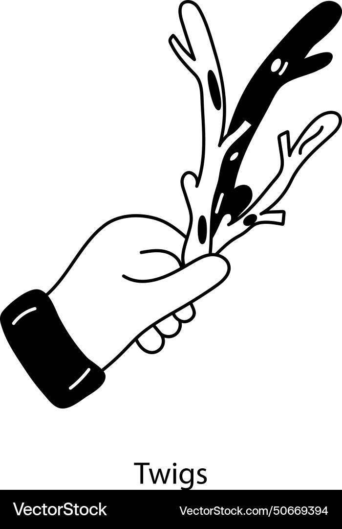 Twigs Royalty Free Vector Image - VectorStock