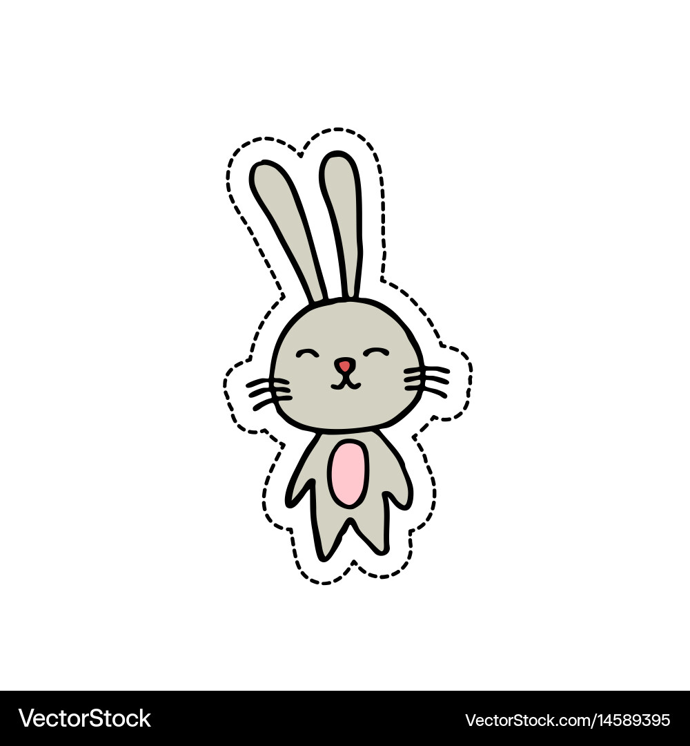 Cute Rabbit Icon Royalty Free Vector Image - VectorStock