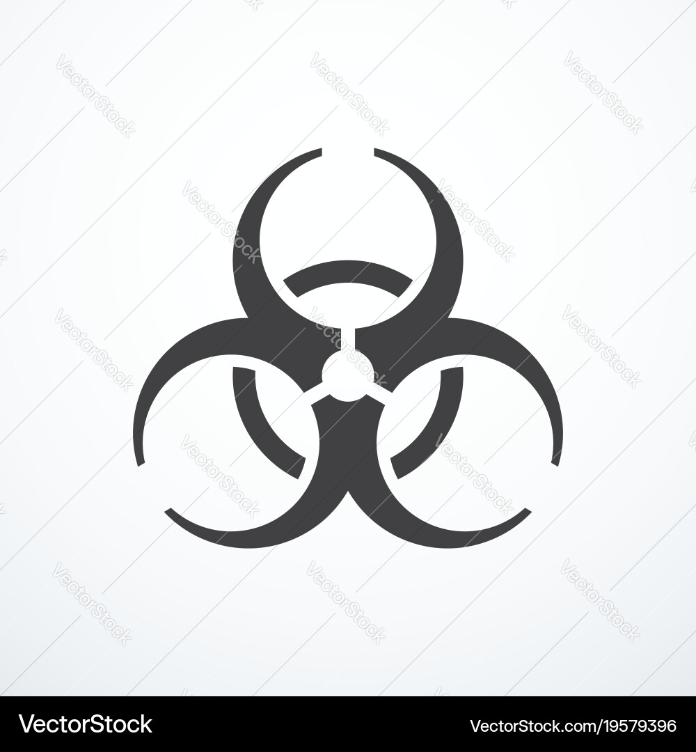 Biohazard icon Royalty Free Vector Image - VectorStock
