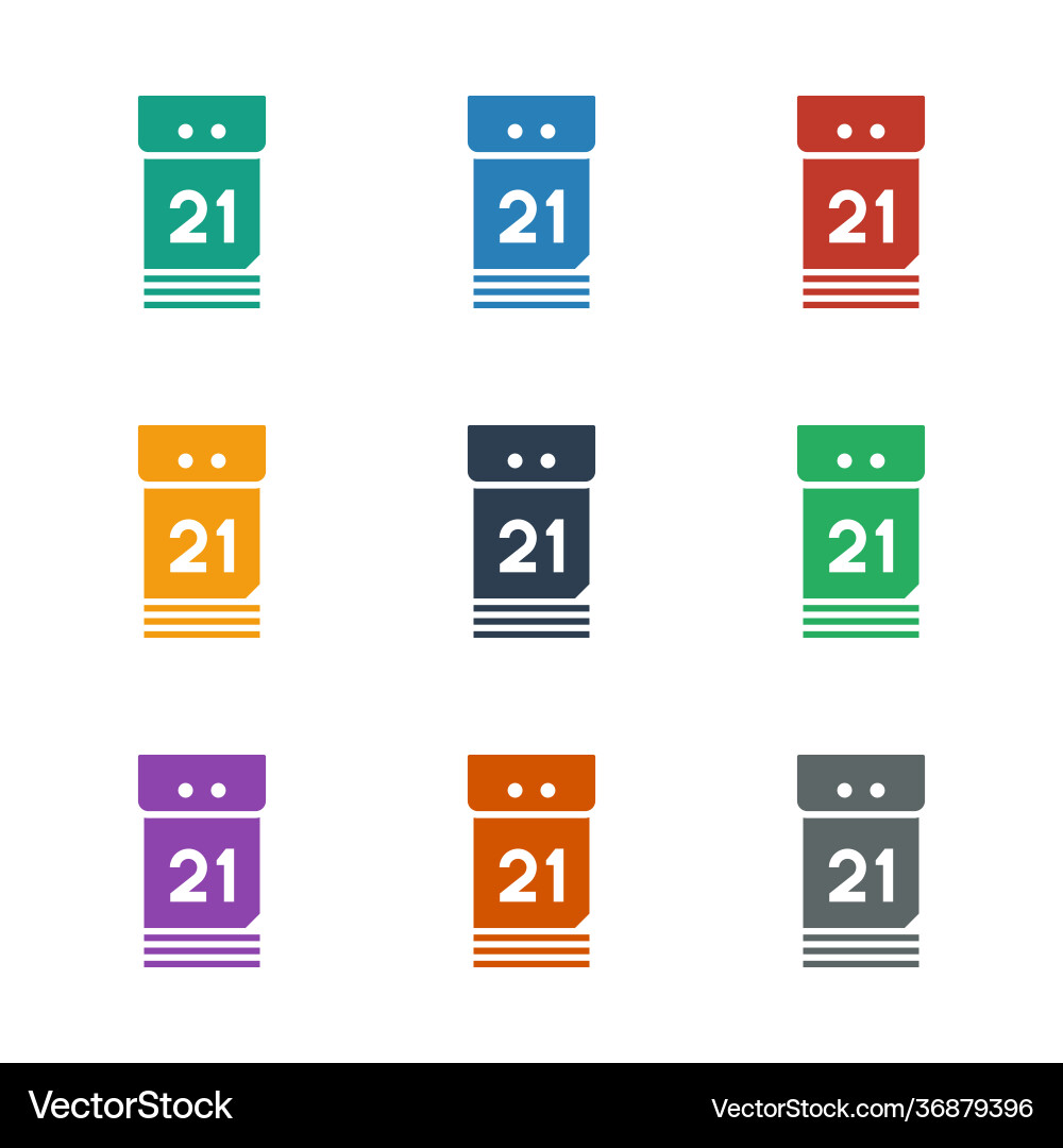 Calendar date icon white background Royalty Free Vector