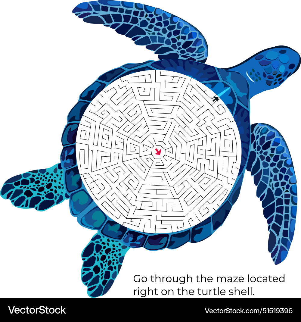 Maze game for children material learning Vector Image