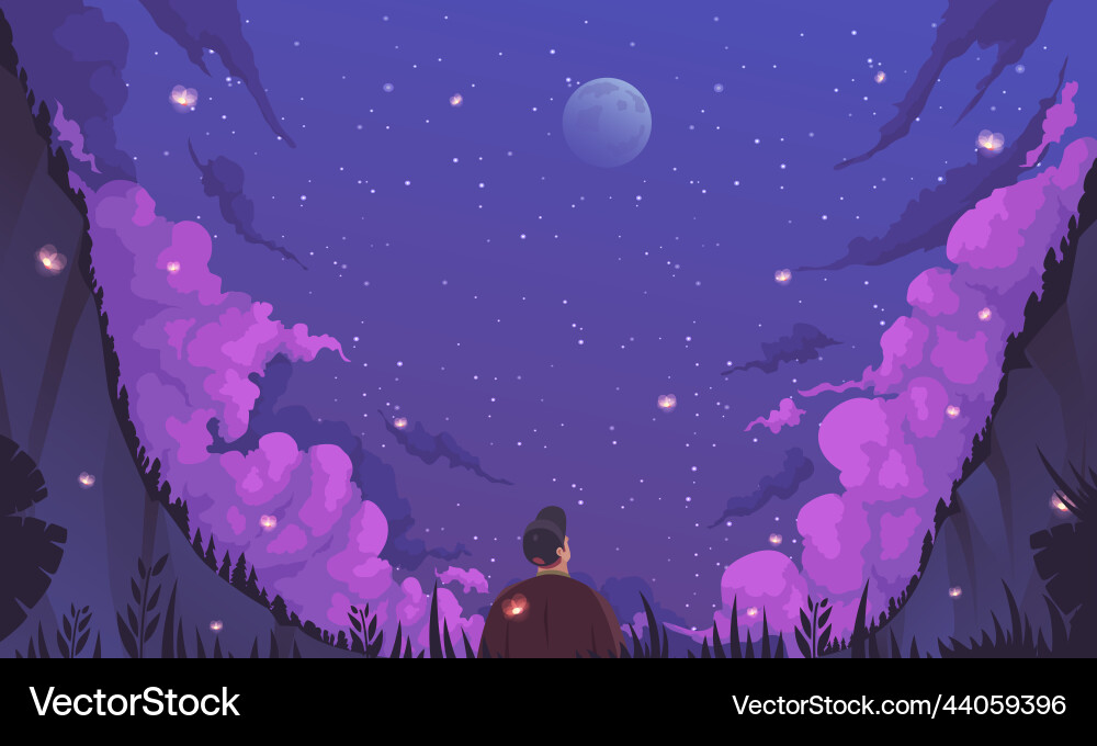 Night sky background Royalty Free Vector Image