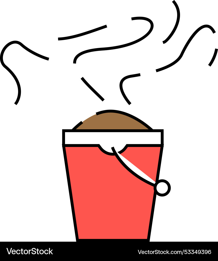 Odor smell icon color Royalty Free Vector Image