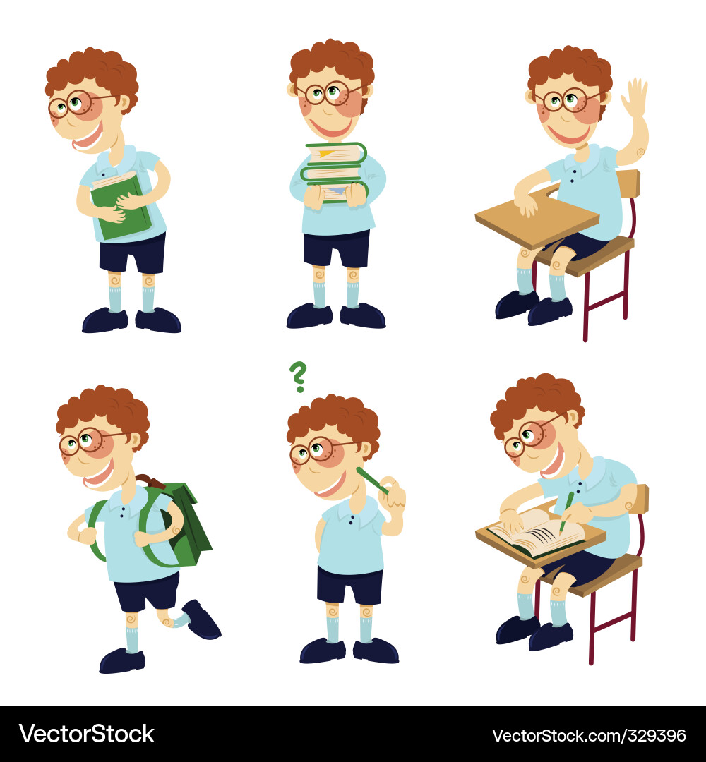 Student boy Royalty Free Vector Image - VectorStock