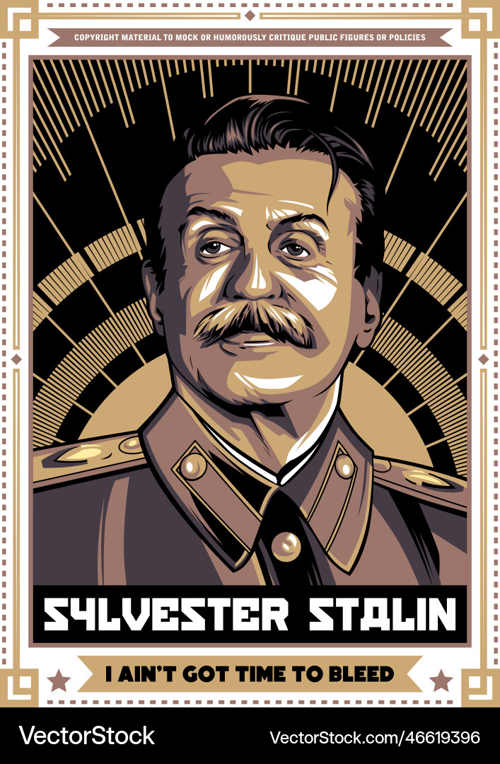 Sylvester stalin Lizenzfreies Vektorbild - VectorStock