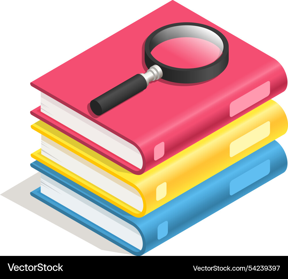 Magnifying Glass Research Royalty Free Vector Image