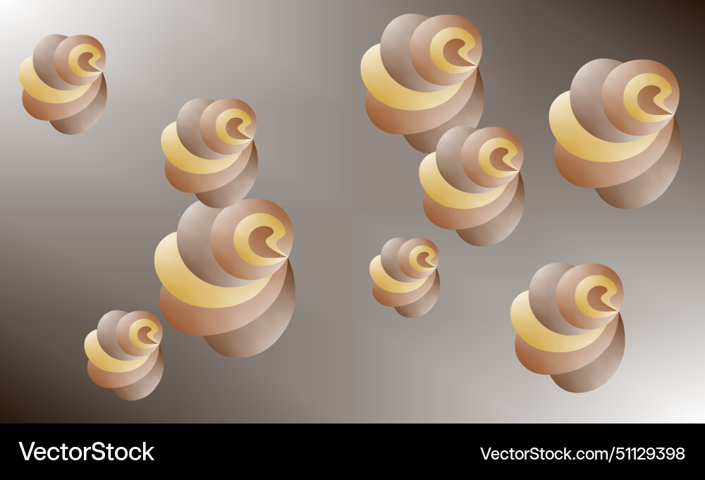 A composition of round figures different sizes Vector Image
