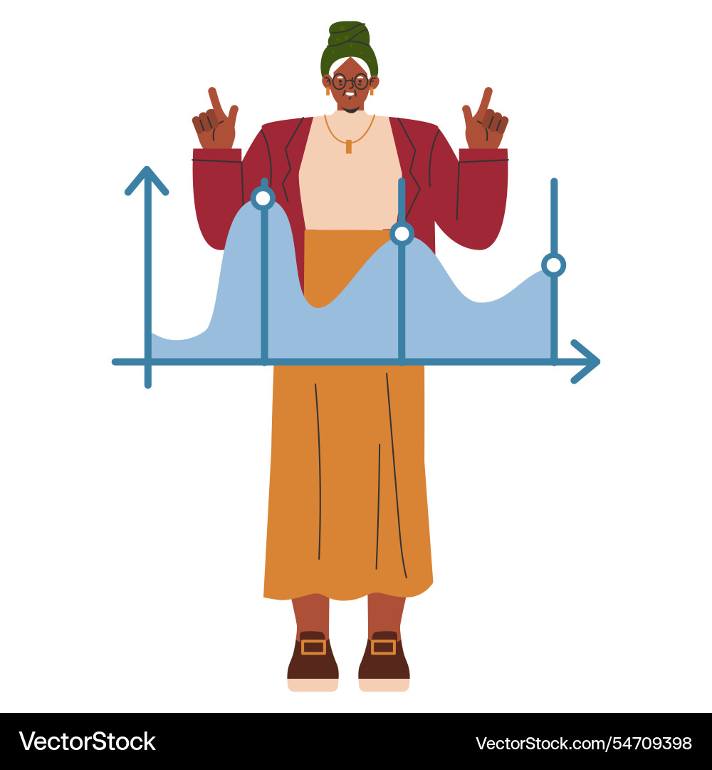 Businesswoman flat Royalty Free Vector Image - VectorStock