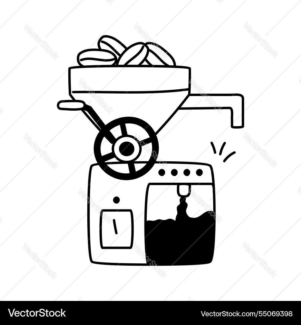 Coffee processing Royalty Free Vector Image - VectorStock