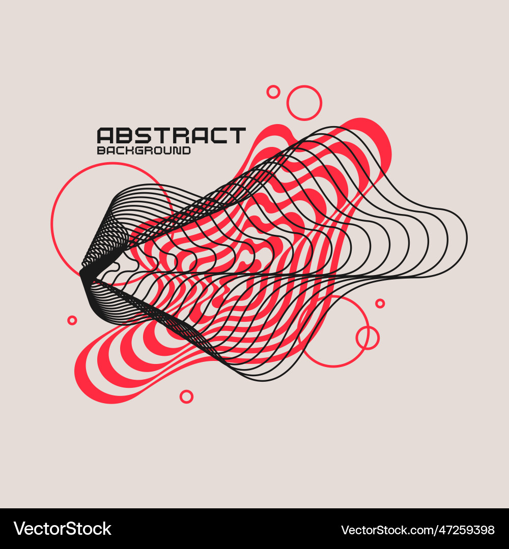 Composition with geometric shapes abstract Vector Image