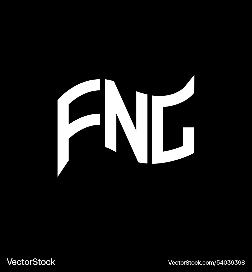 Fnl logo design simple and modern Royalty Free Vector Image