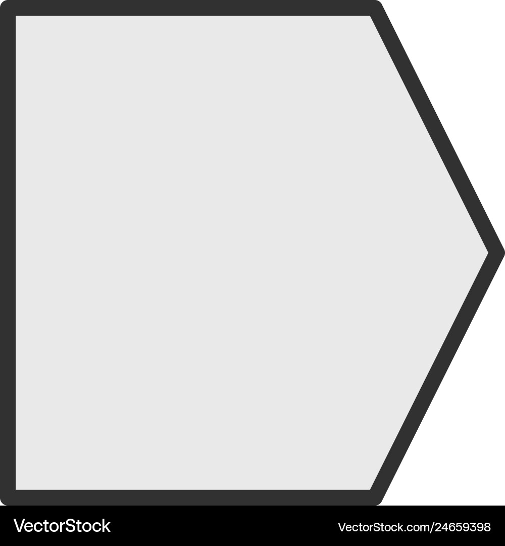 Geometric shape icon Royalty Free Vector Image