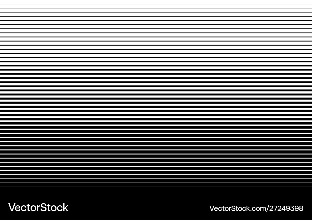 Horizontal speed line halftone pattern thick Vector Image