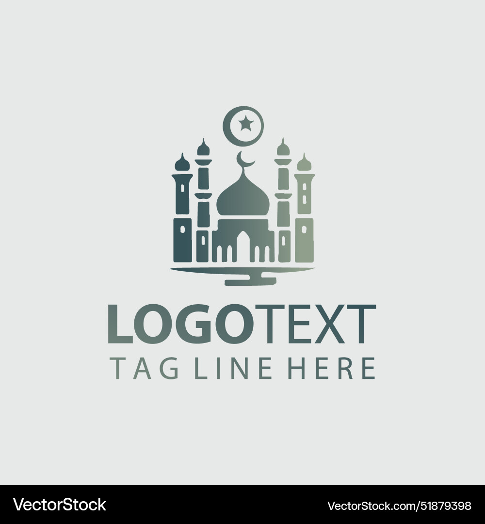 Mosque logo Royalty Free Vector Image - VectorStock