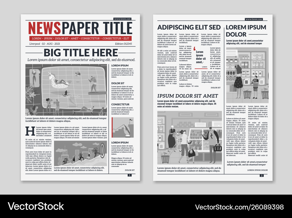 Newspaper Columns Vector Images (over 1,400)