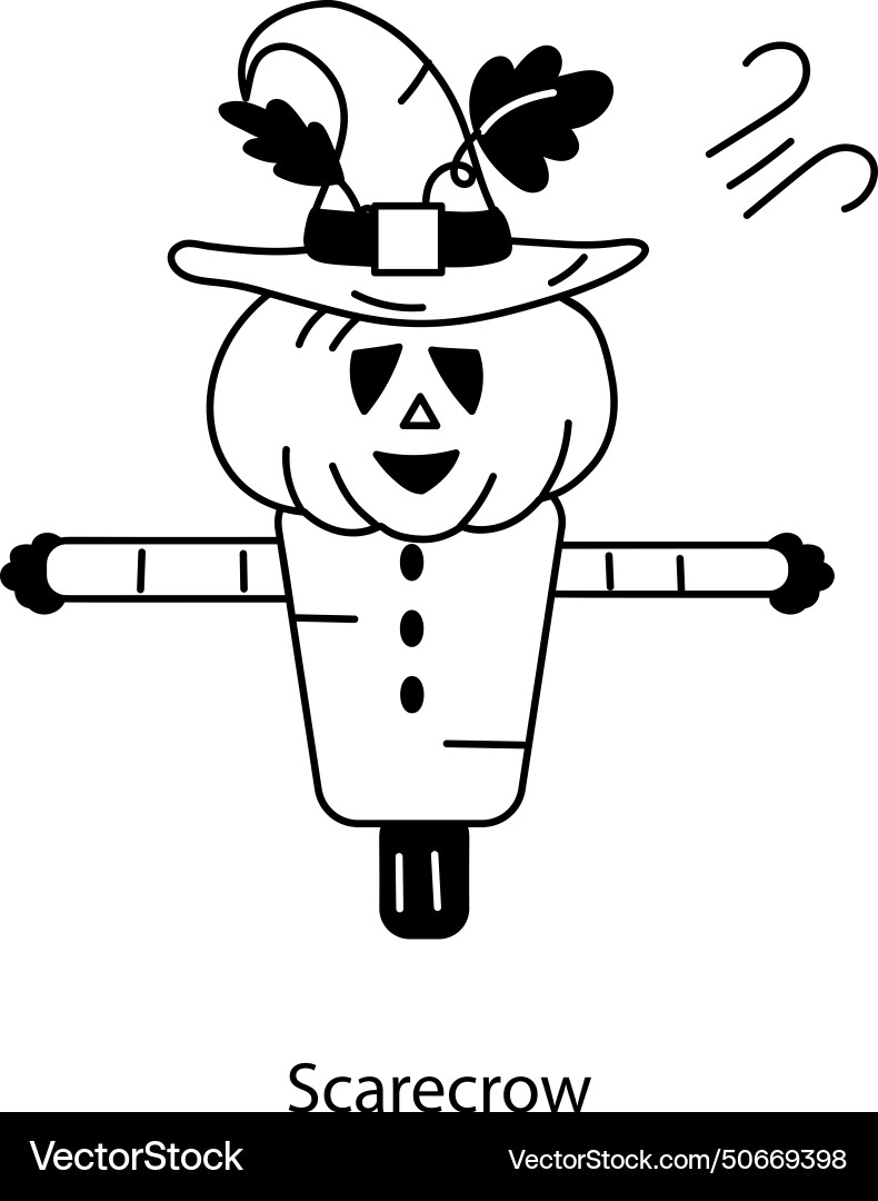 Scarecrow Royalty Free Vector Image - VectorStock