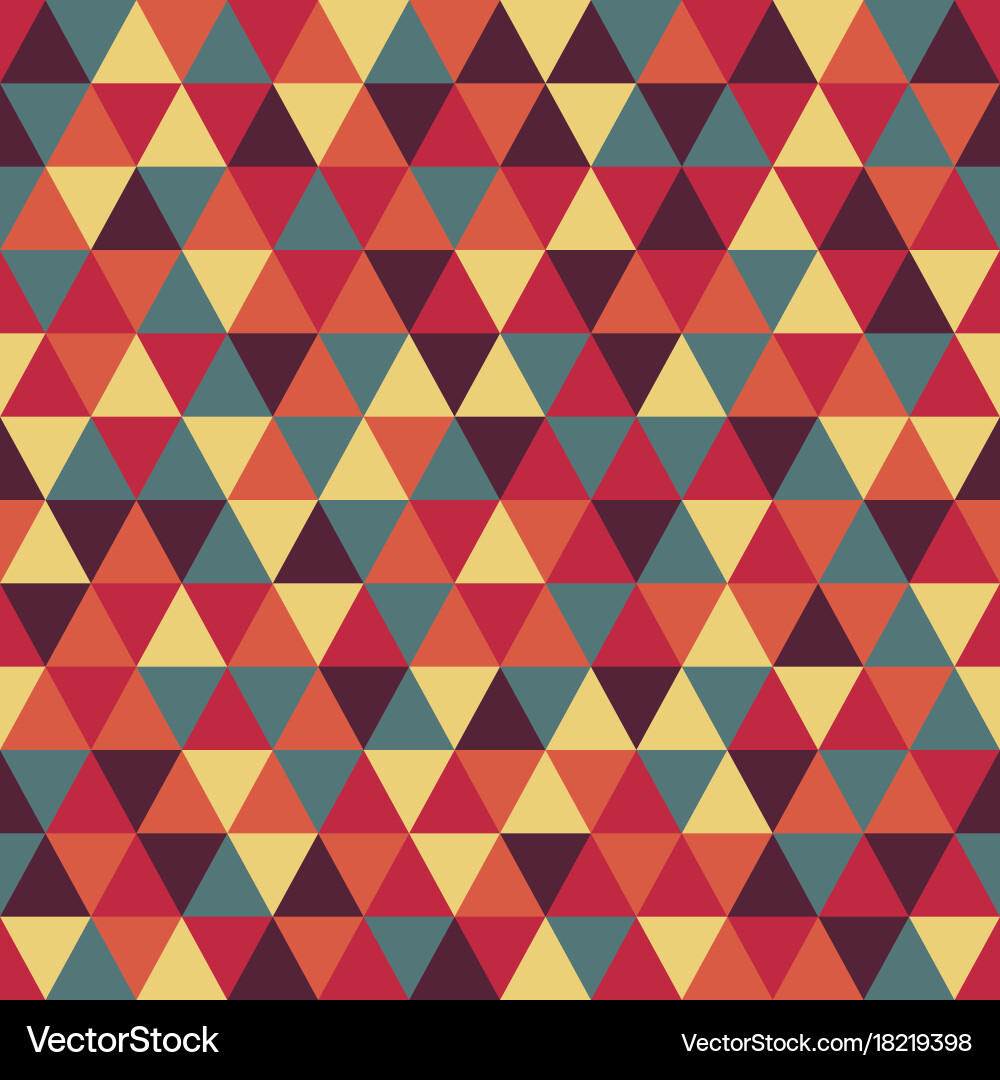 Triangle pattern with retro and fashion concept Vector Image
