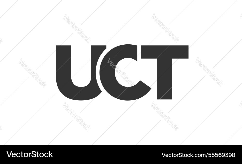 Uct Logo Design Vorlage mit stark und modern Vektorbild