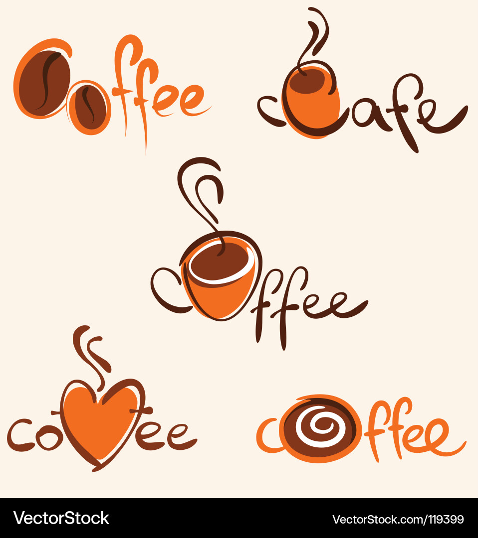 Cafe identity Royalty Free Vector Image - VectorStock