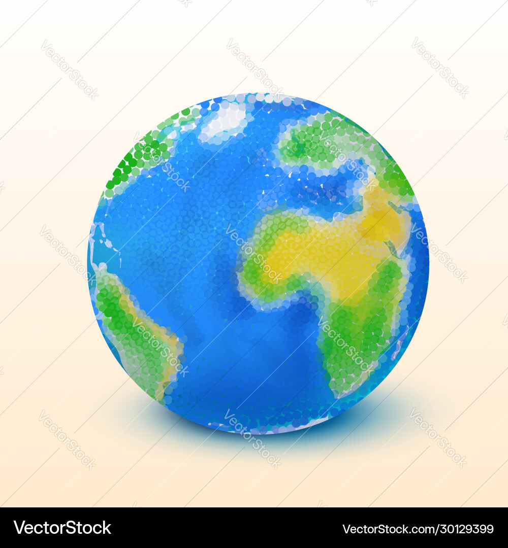 Planet earth 01 Royalty Free Vector Image - VectorStock