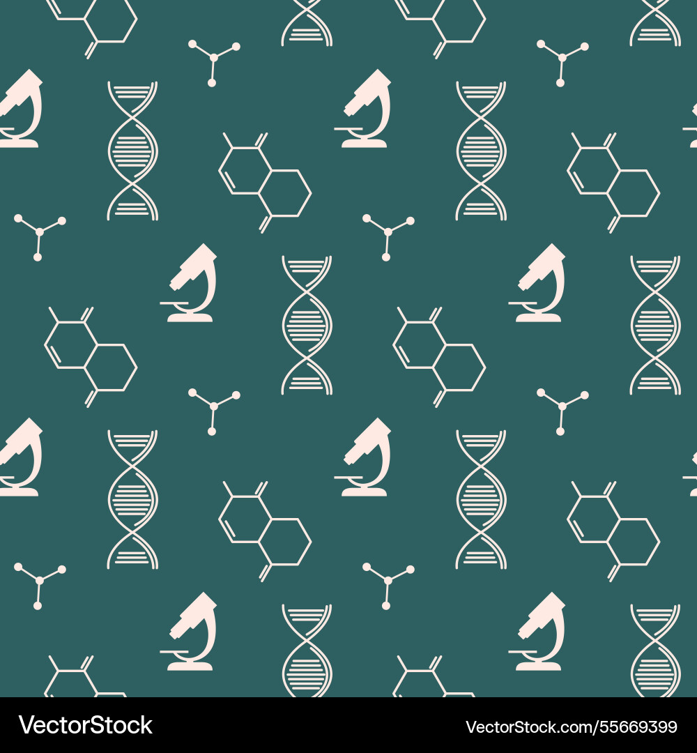 Science seamless pattern Royalty Free Vector Image