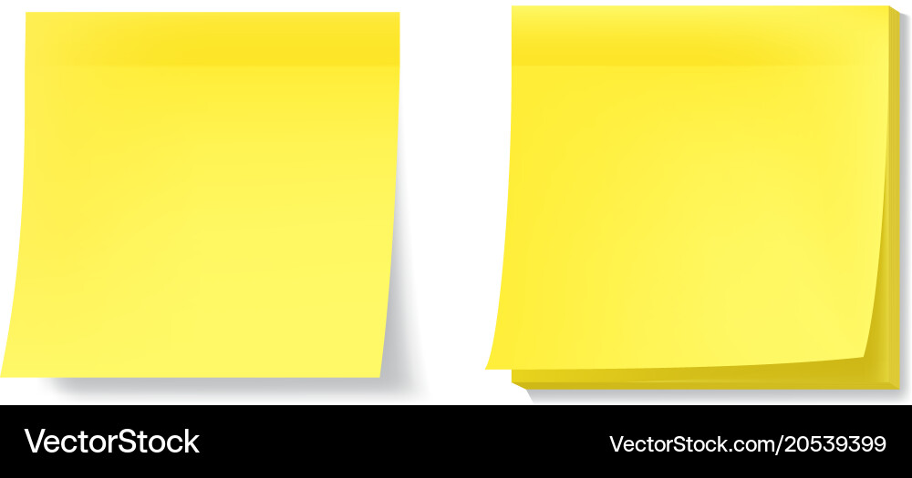 Sticky notes Royalty Free Vector Image - VectorStock