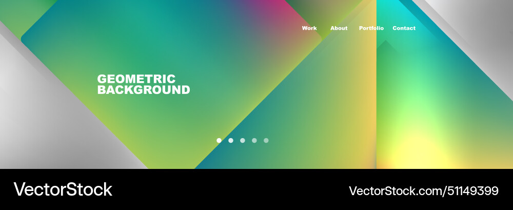 Vibrant geometric background with colors Vector Image