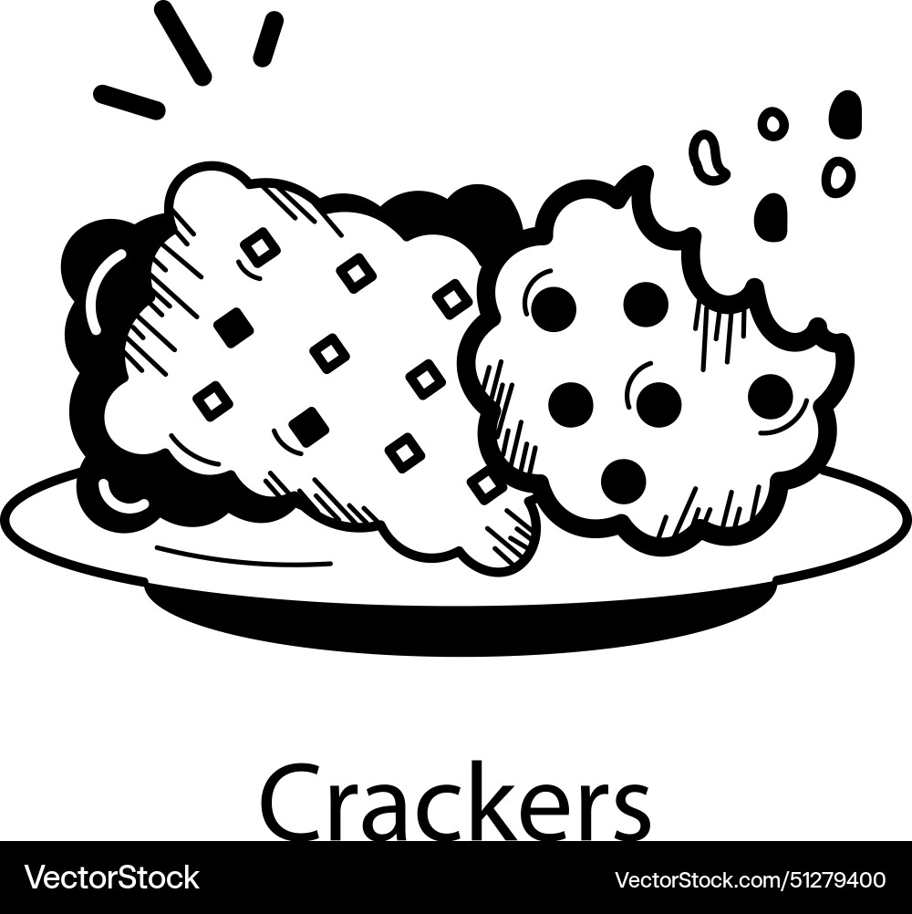Crackers Royalty Free Vector Image - VectorStock