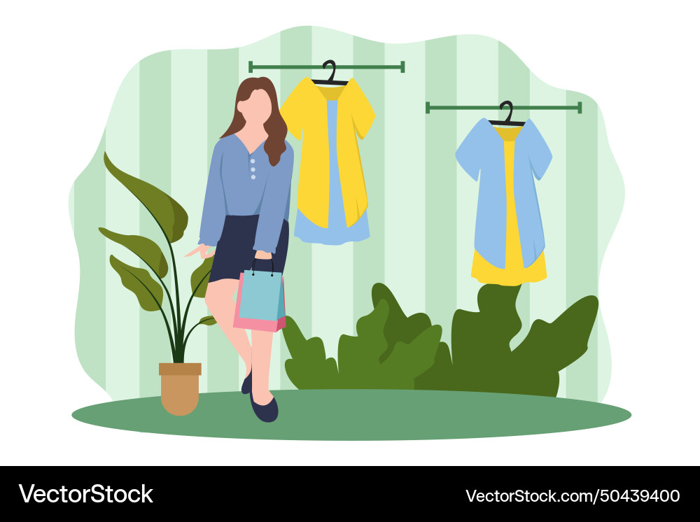 Fashion flat design Royalty Free Vector Image - VectorStock