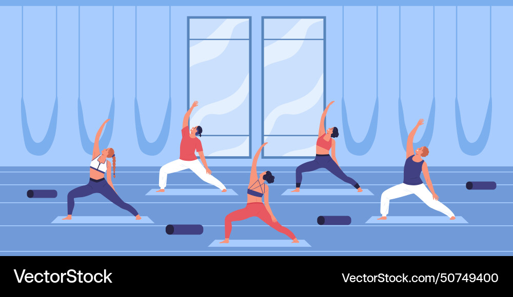 Fitness group Royalty Free Vector Image - VectorStock