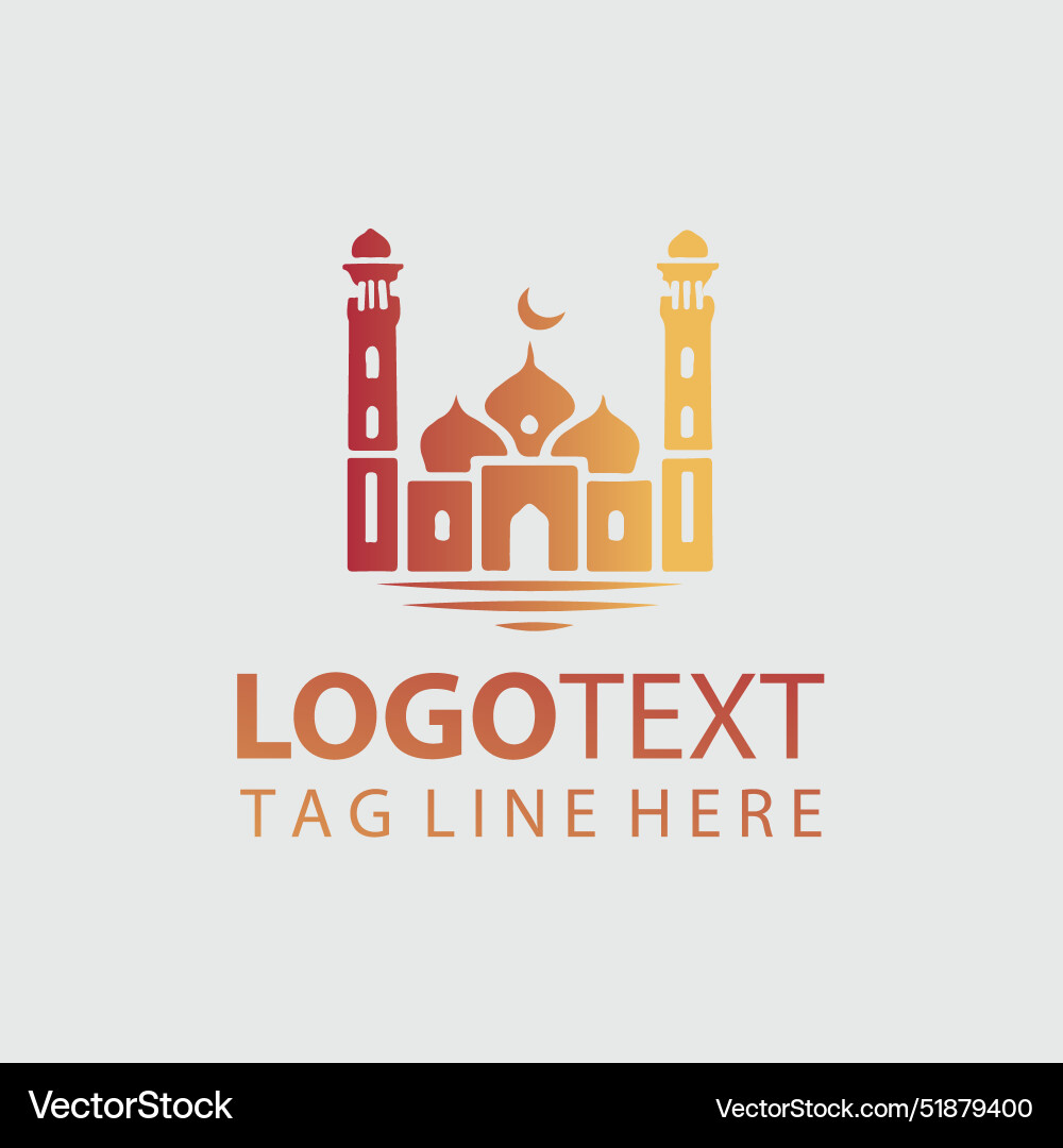 Mosque logo Royalty Free Vector Image - VectorStock