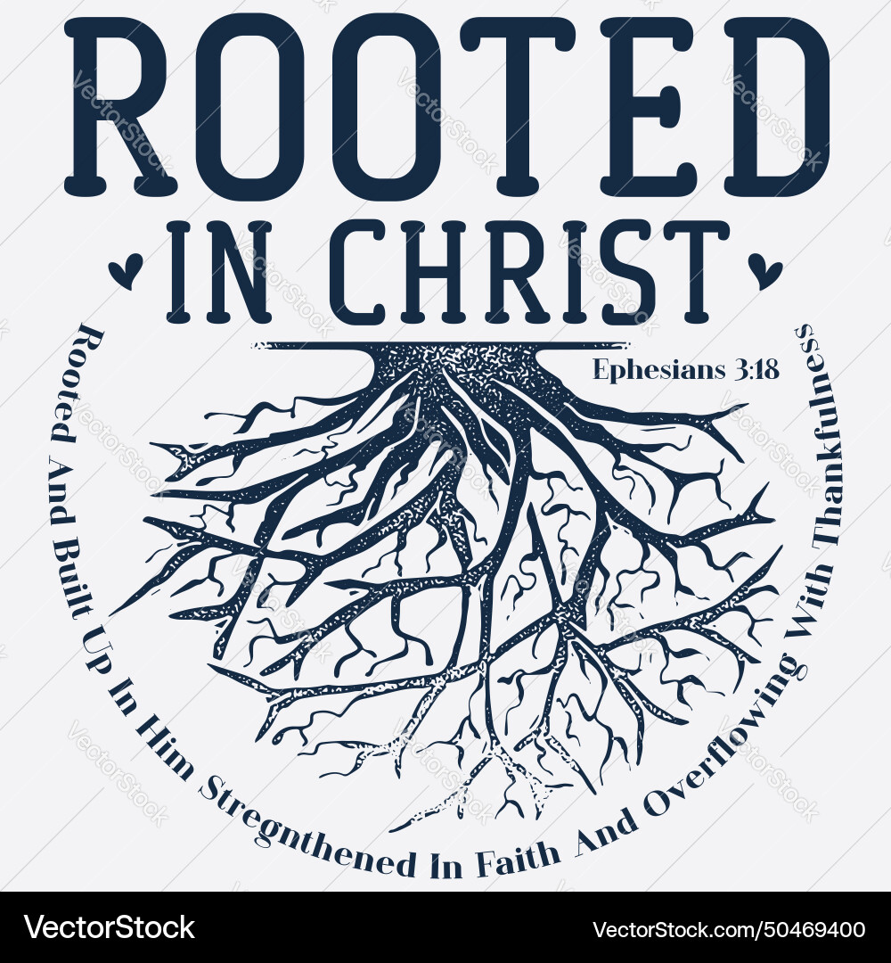 Rooted in christ jesus cross pray bible verse chri