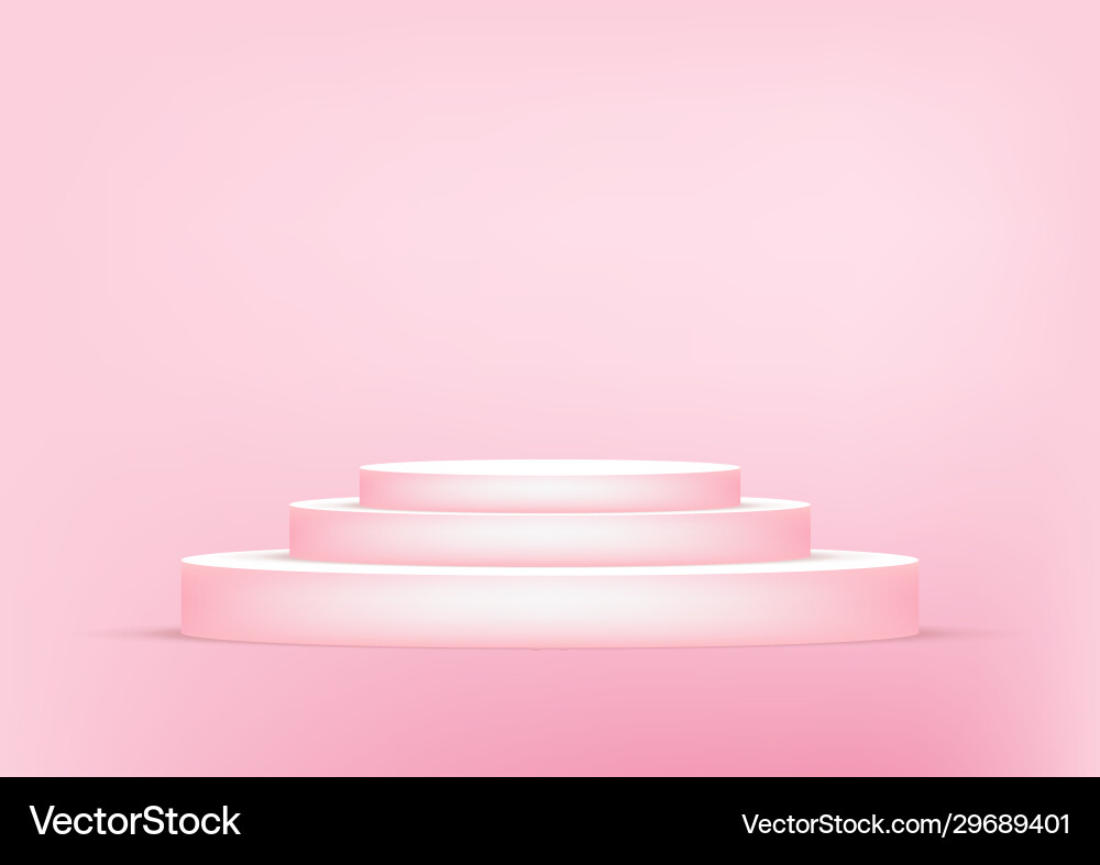 Pink Podium Studio Background Royalty Free Vector Image