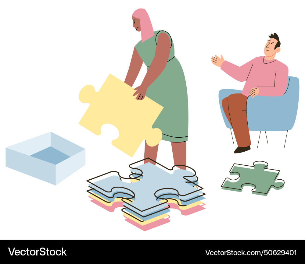 Talk therapy help and support from therapists Vector Image