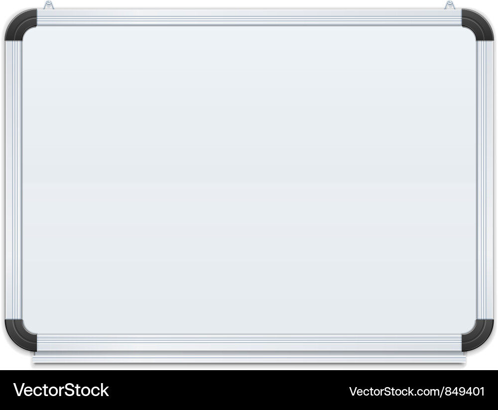 White board Royalty Free Vector Image - VectorStock