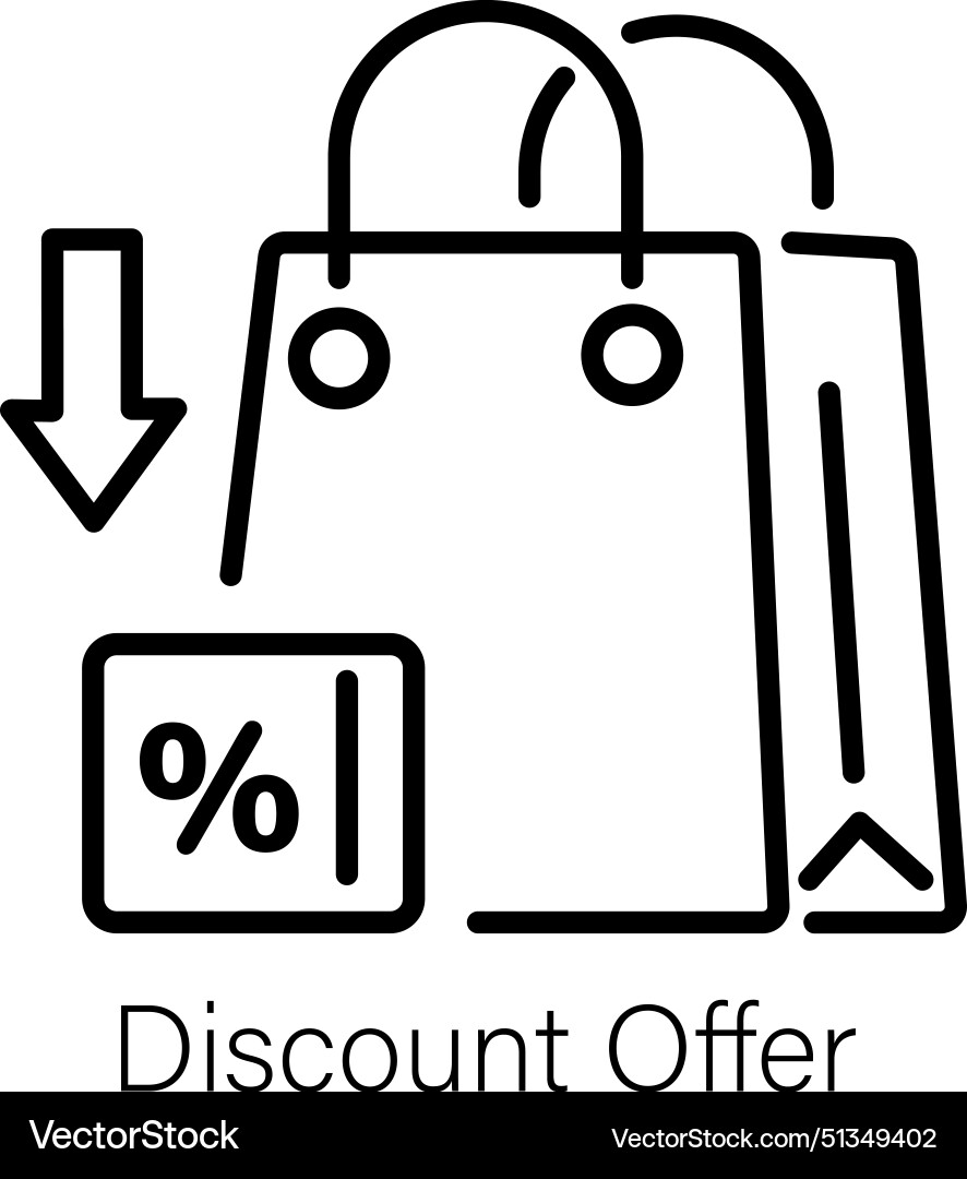 Discount offer Royalty Free Vector Image - VectorStock