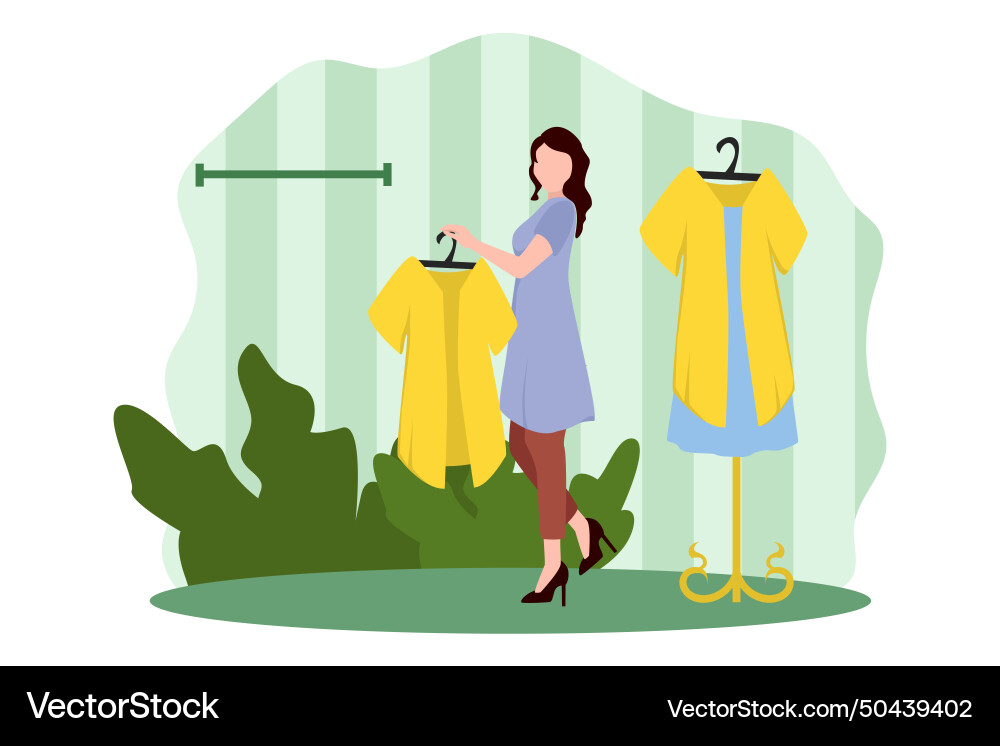Fashion flat design Royalty Free Vector Image - VectorStock