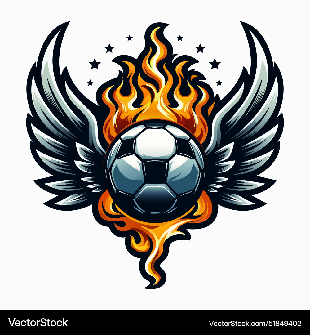 High quality soccer logo template design Vector Image