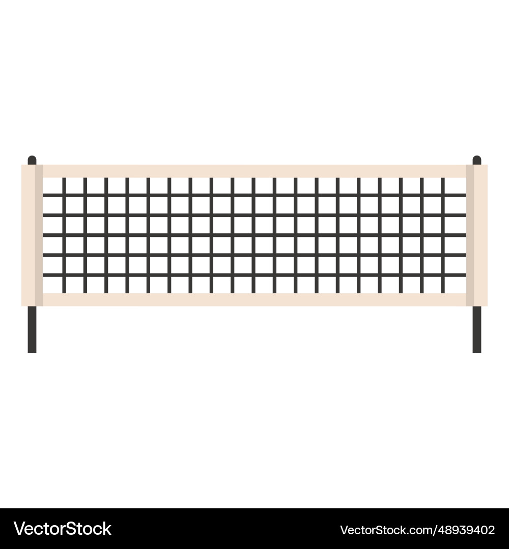 Net pickleball flat Royalty Free Vector Image - VectorStock