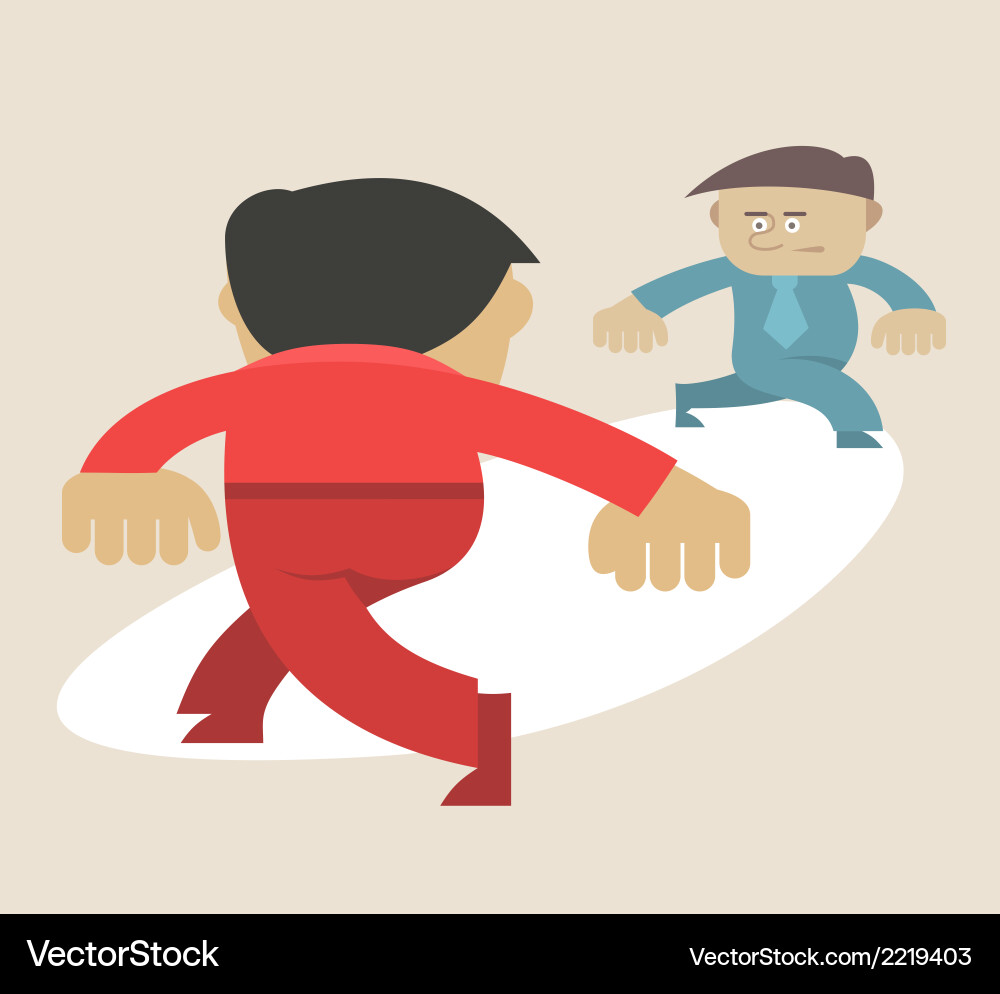Business rivalry Royalty Free Vector Image - VectorStock