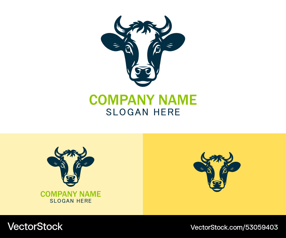 Cow logo Royalty Free Vector Image - VectorStock
