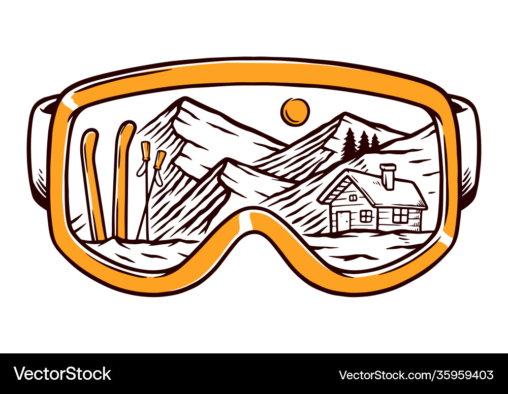 Cartoon Ski Goggles Vector Images (over 660)