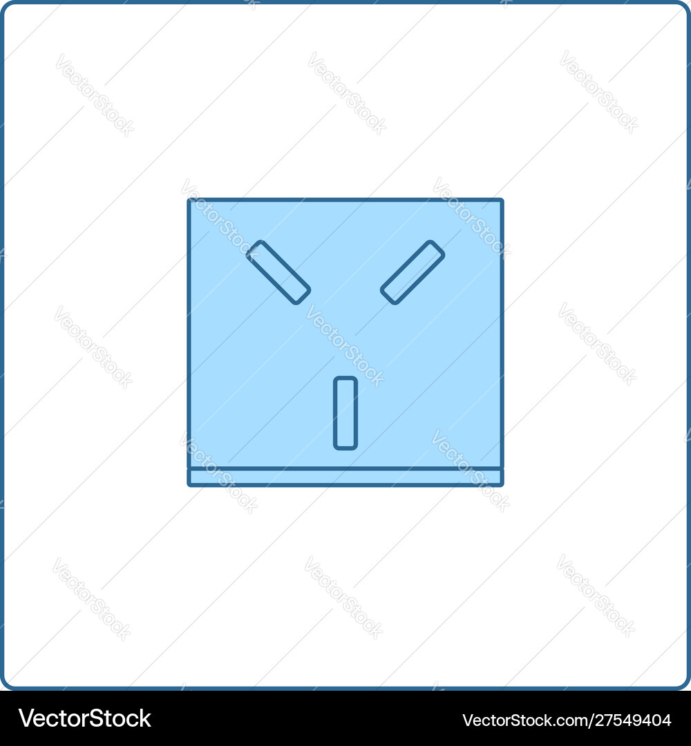 Israel electrical socket icon Royalty Free Vector Image
