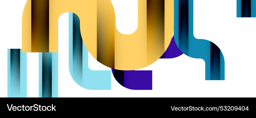 Lines abstract letter style design background Vector Image