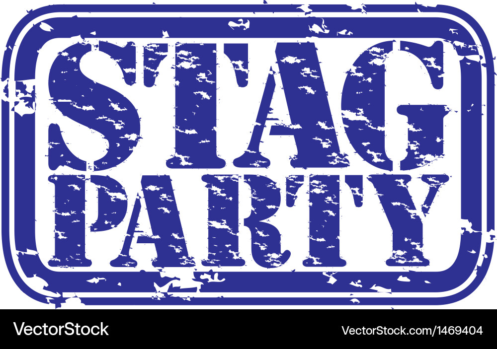 Stag party Royalty Free Vector Image - VectorStock